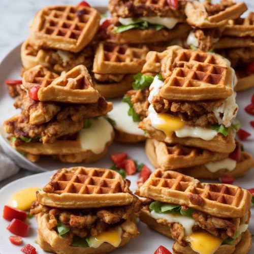 Chicken and Waffle Breakfast Sandwich Recipe | Recipes.net