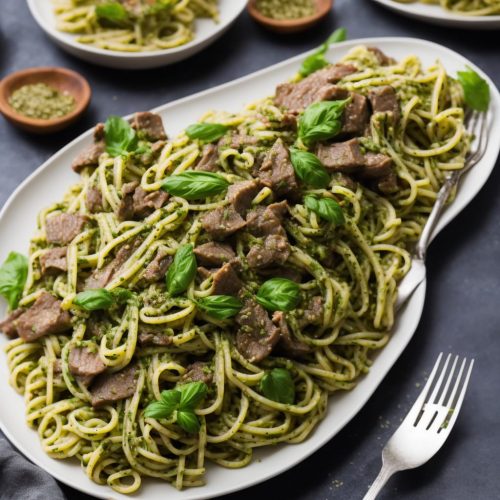 Shaved Beef and Pesto Pasta Recipe Recipe | Recipes.net