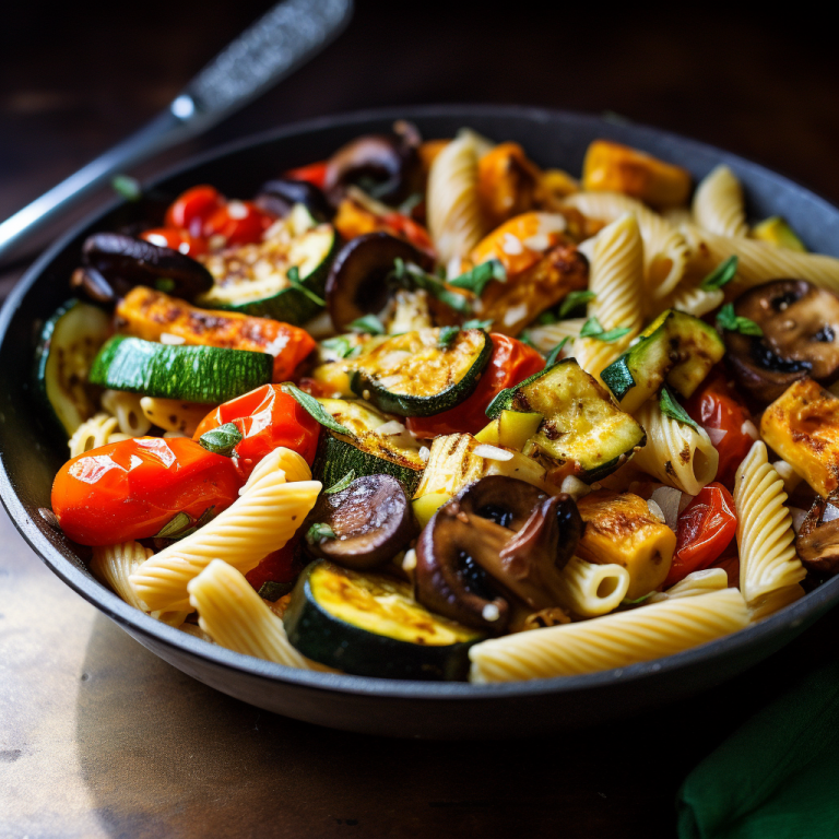 Vegetarian Roasted Vegetable Pasta Recipe | Recipes.net Vegetarian Roasted Vegetable Pasta Recipe | Recipes.net