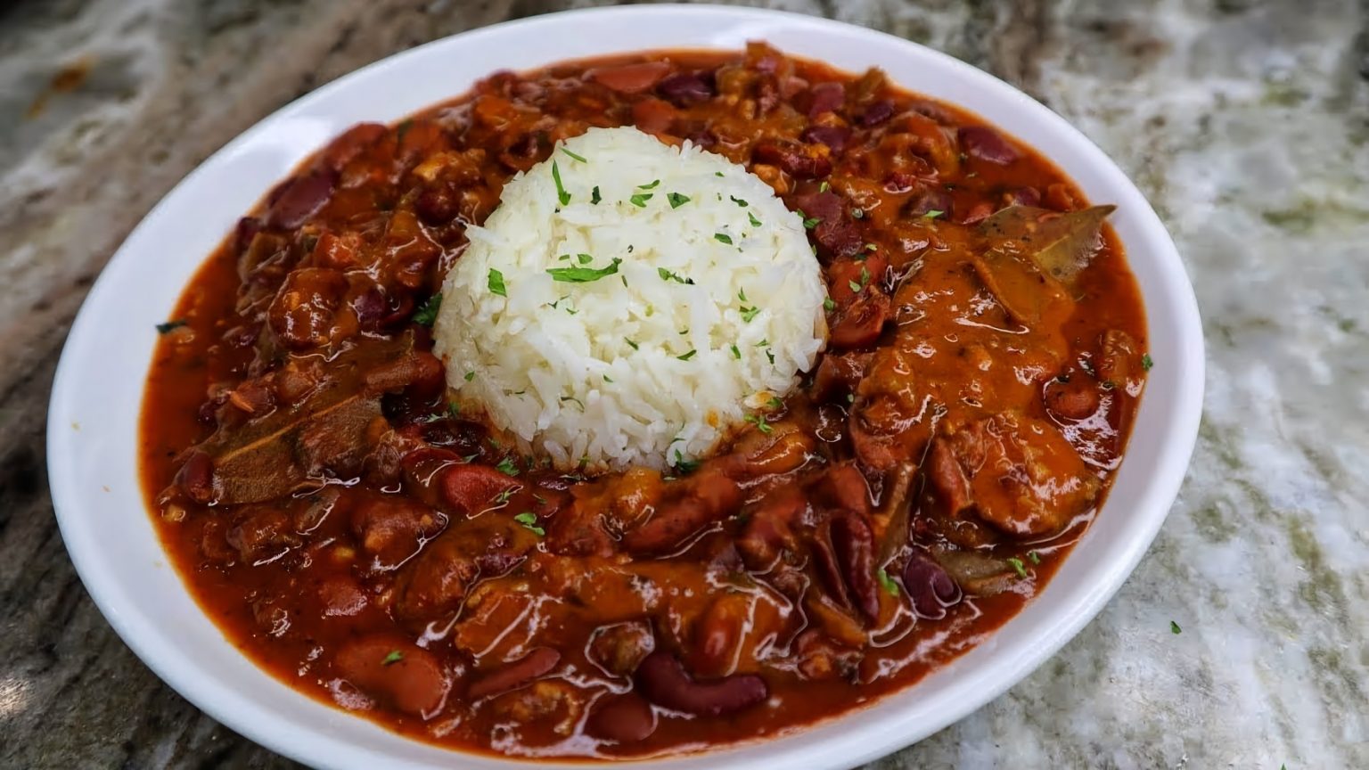New Orleans Red Beans and Rice Recipe (With Ham Hocks & Sausages ...
