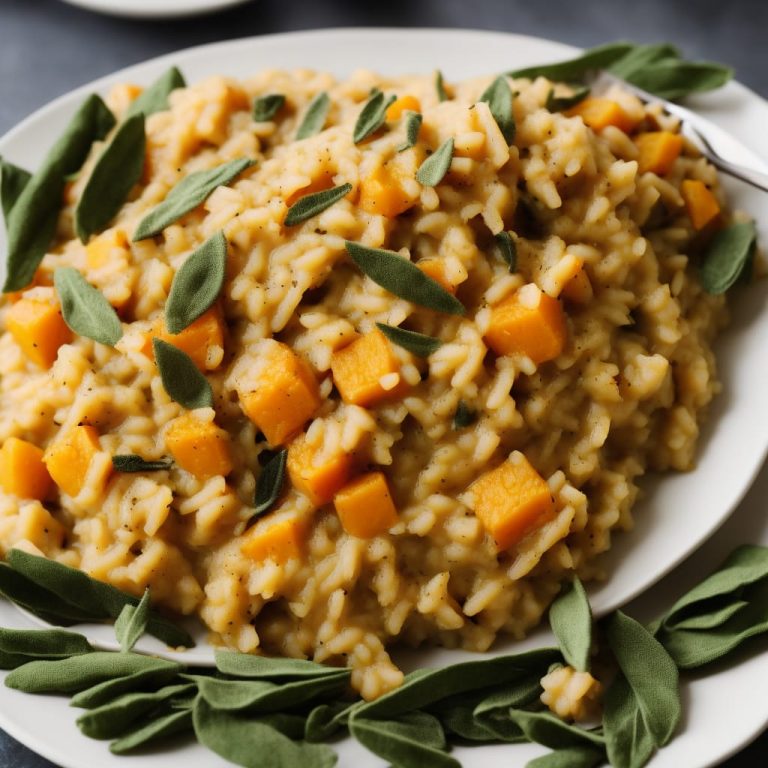 Butternut Squash Risotto with Saffron and Sage Recipe - Recipes.net