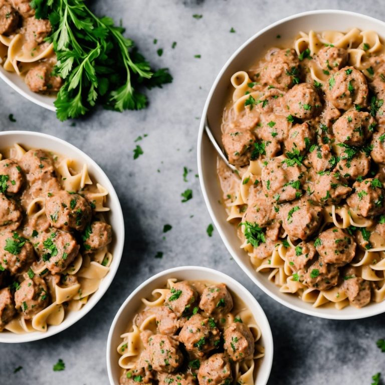 Ground Beef Stroganoff with Noodles Romanoff Recipe - Recipes.net
