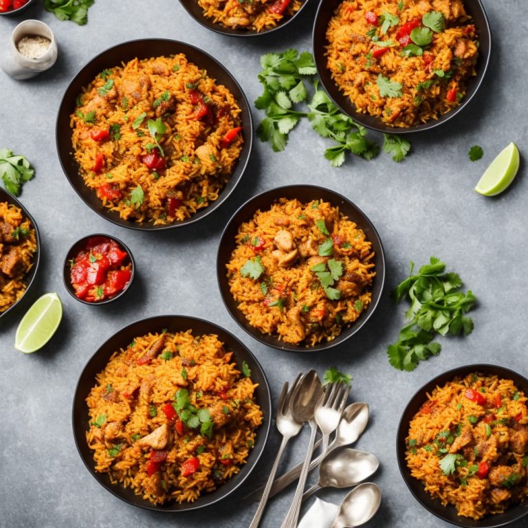 Nigerian Jollof Rice with Chicken and Fried Plantains Recipe | Recipes.net