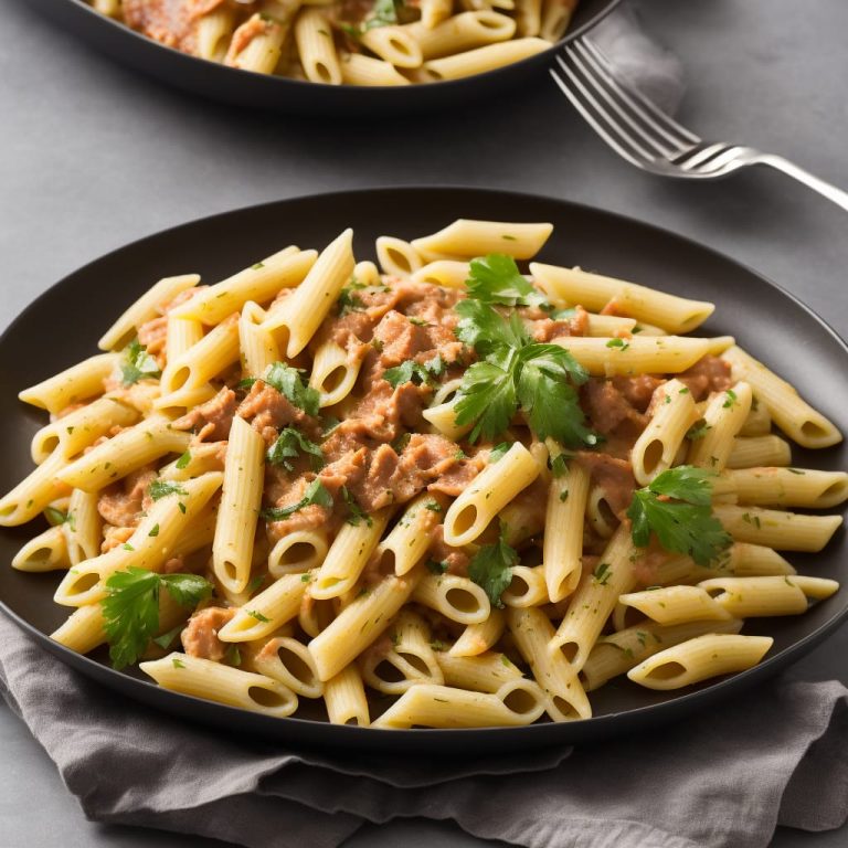 Tuna Alfredo with Penne Pasta Recipe | Recipes.net