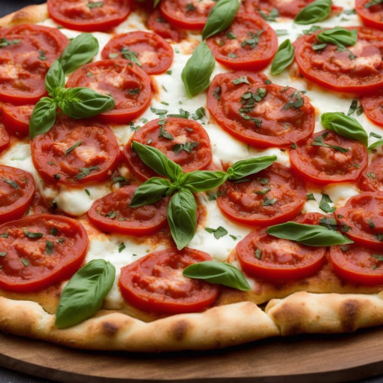 Pizza Margherita Classic Italian pizza topped with fresh tomatoes ...