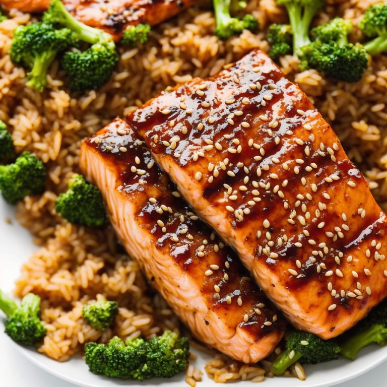 Sticky Teriyaki Salmon Rice Recipe | Recipes.net