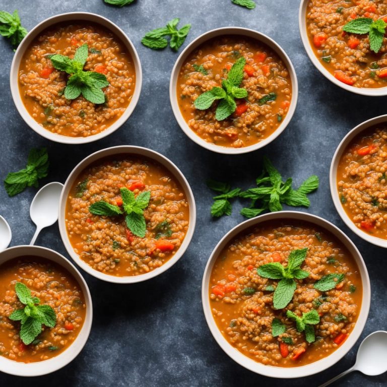 Turkish Red Lentil Soup with Mint Recipe | Recipes.net