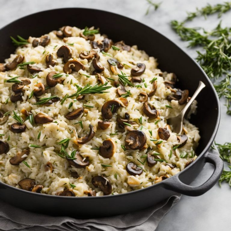 Wild Mushroom & Ricotta Rice with Rosemary & Thyme Recipe | Recipes.net