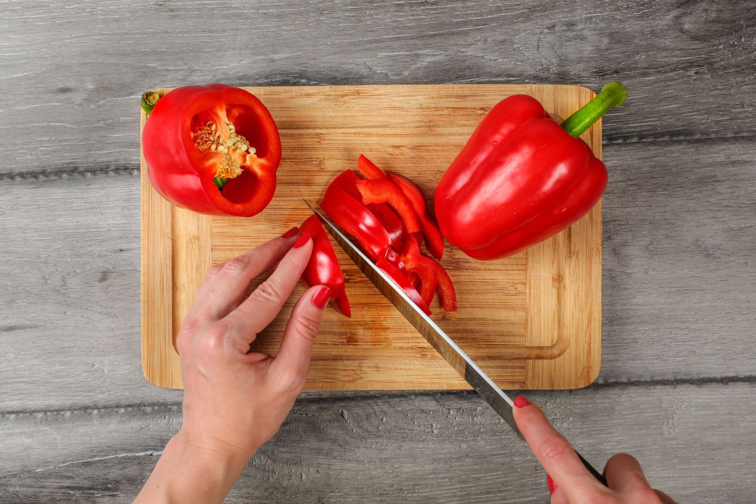 How To Cut Red Peppers - Recipes.net