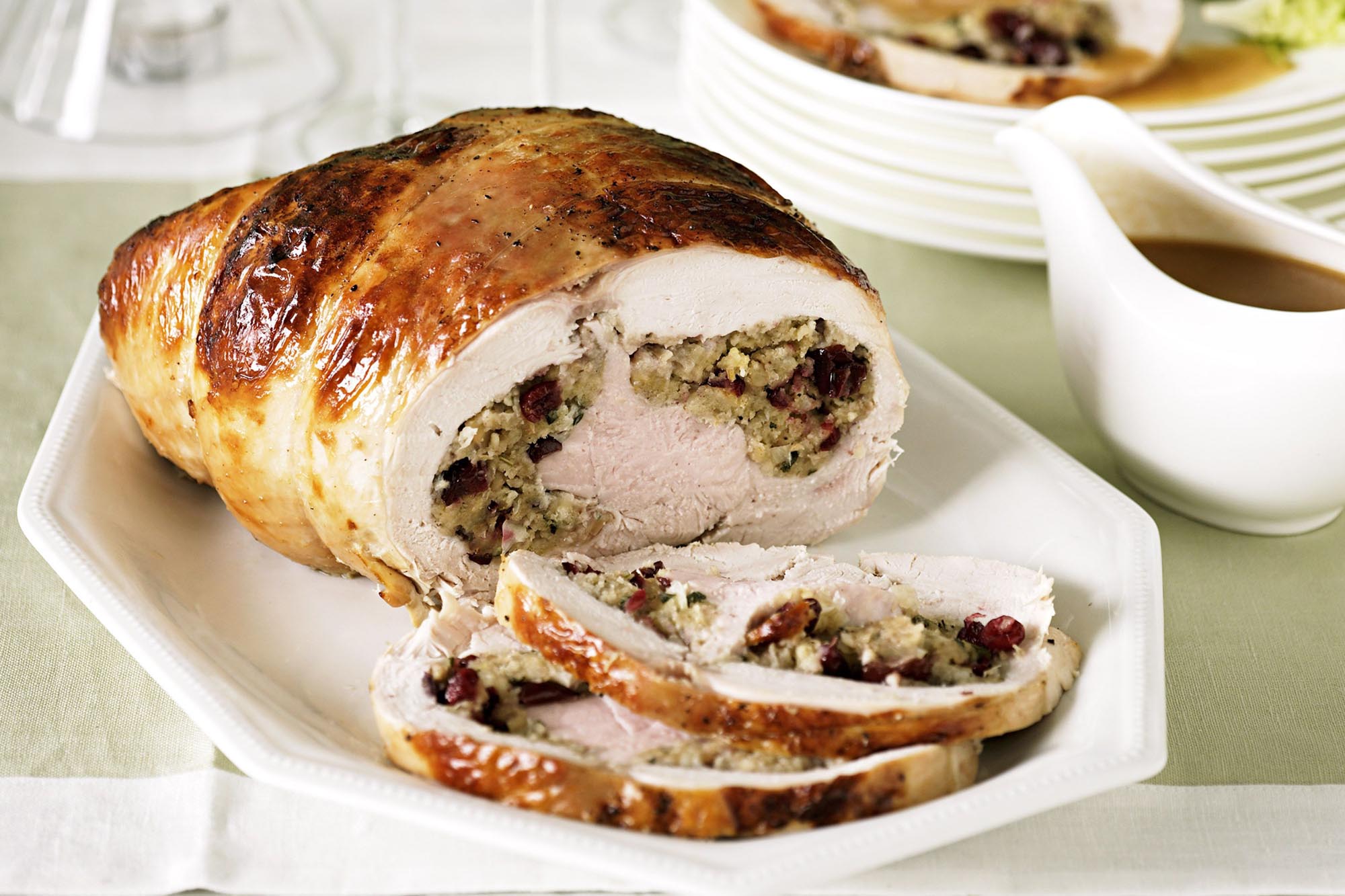How To Debone A Turkey Breast And Make A Roulade With Stuffing ...