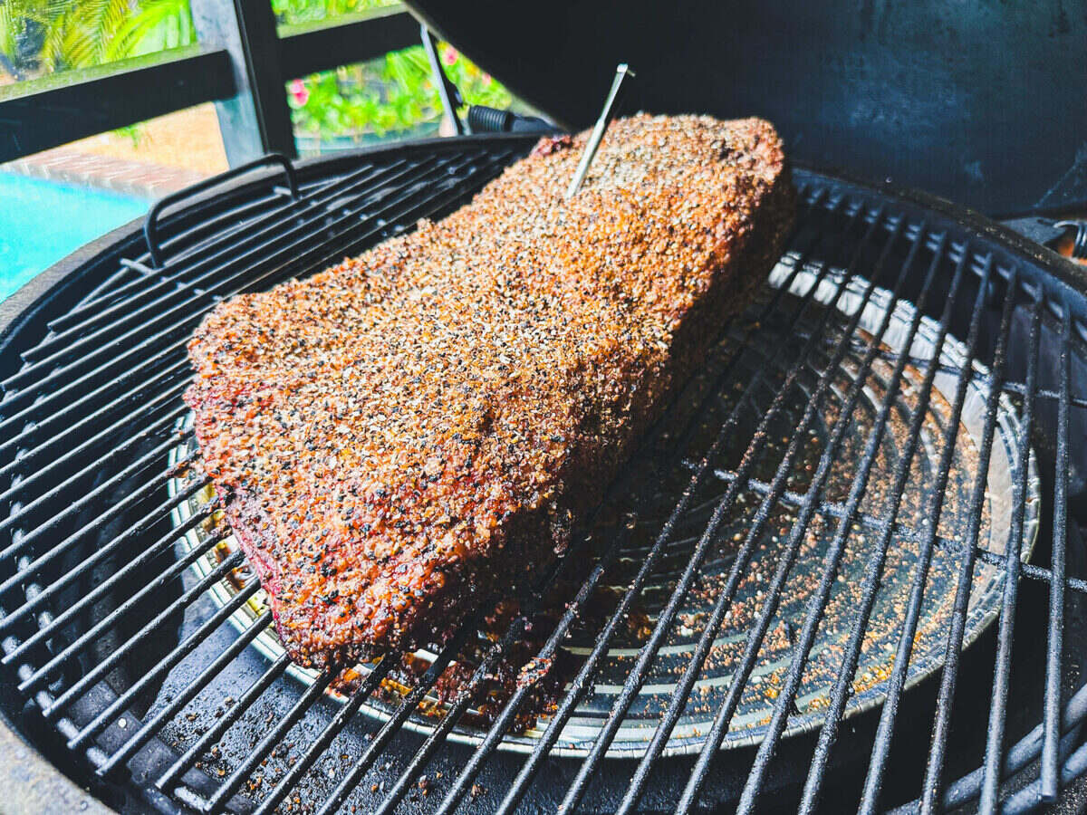 How To Smoke Full Brisket On Big Green Egg