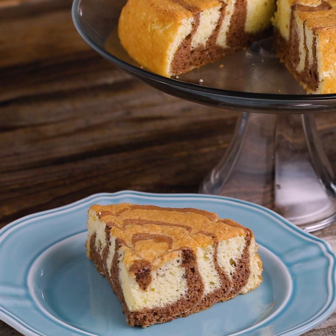 Zebra Sponge Cake Recipe | Recipes.net